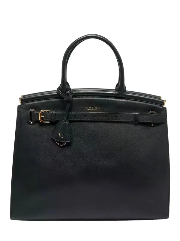 Ralph Lauren Rl50 Belted Tote Bag - Black