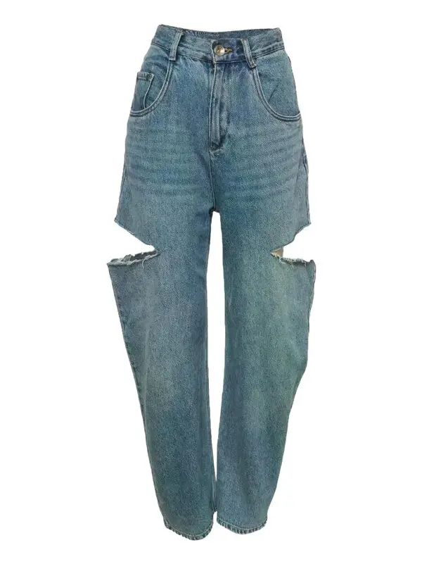 MAISON MARGIELA Cut-out Detail Jeans - Blue