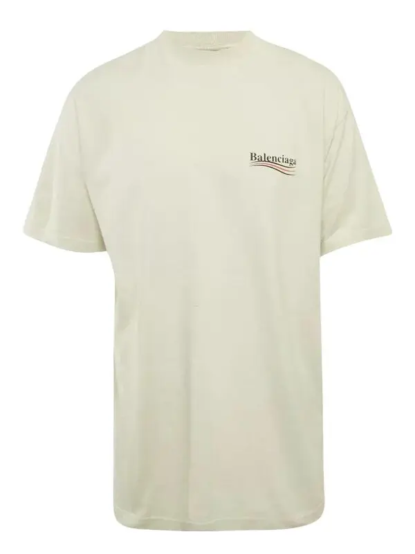 Balenciaga Political Campaign Print Short-sleeve T-shirt - Neutrals