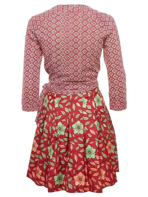 Diane Von Furstenberg Jewel Wrap Dress - Red