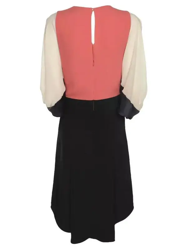 Chloé Color-block Midi Dress - Black