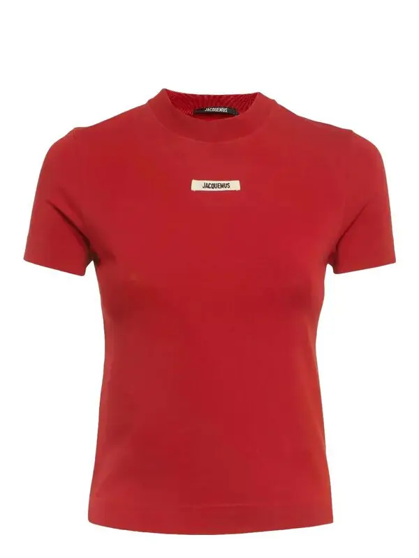 Jacquemus Logo Appliqué T-shirt - Red