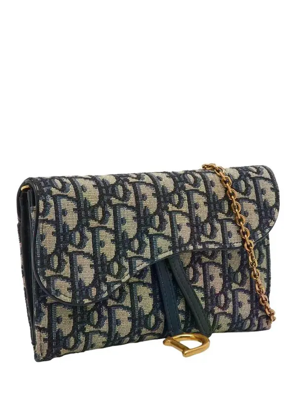 Dior Saddle Wallet-on-chain - Neutrals
