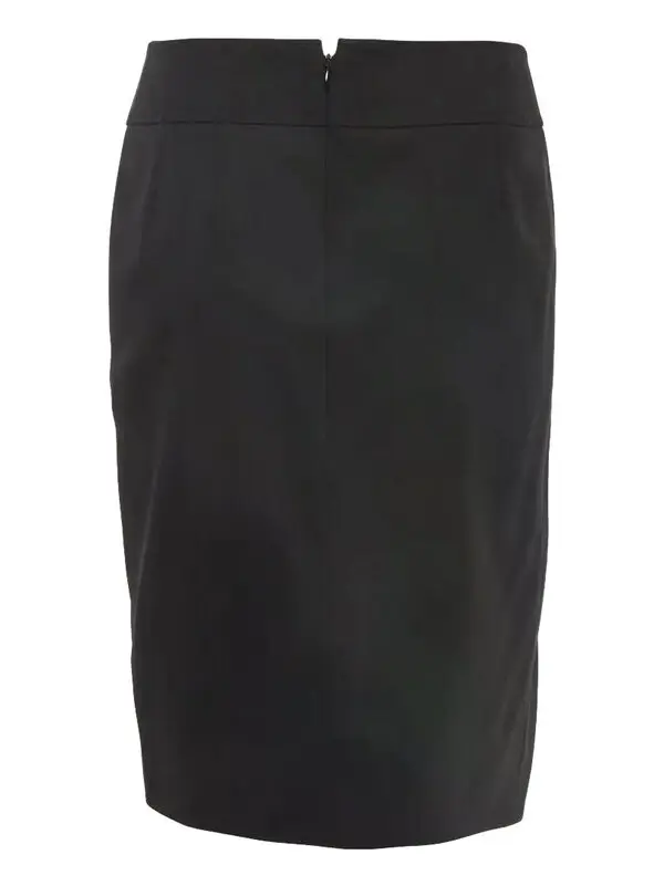Dolce & Gabbana Wool Pencil Skirt - Black