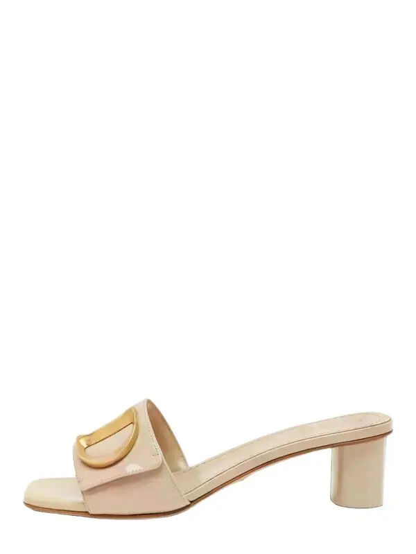 Dior Patent Leather Sandals - Neutrals