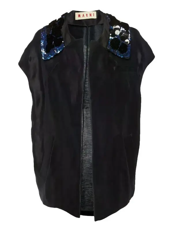 Marni Embellished Open Jacket - Black