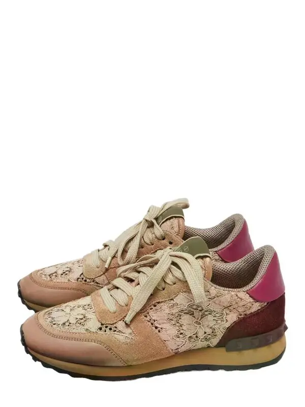 Valentino Garavani Rockrunner Lace-up Sneakers - Neutrals