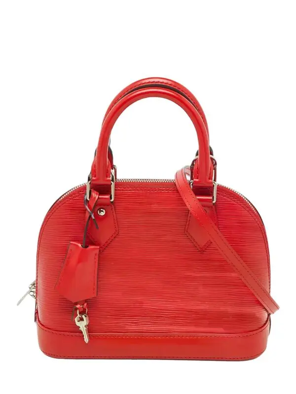 LOUIS VUITTON Alma Bb Epi Leather Bag - Red