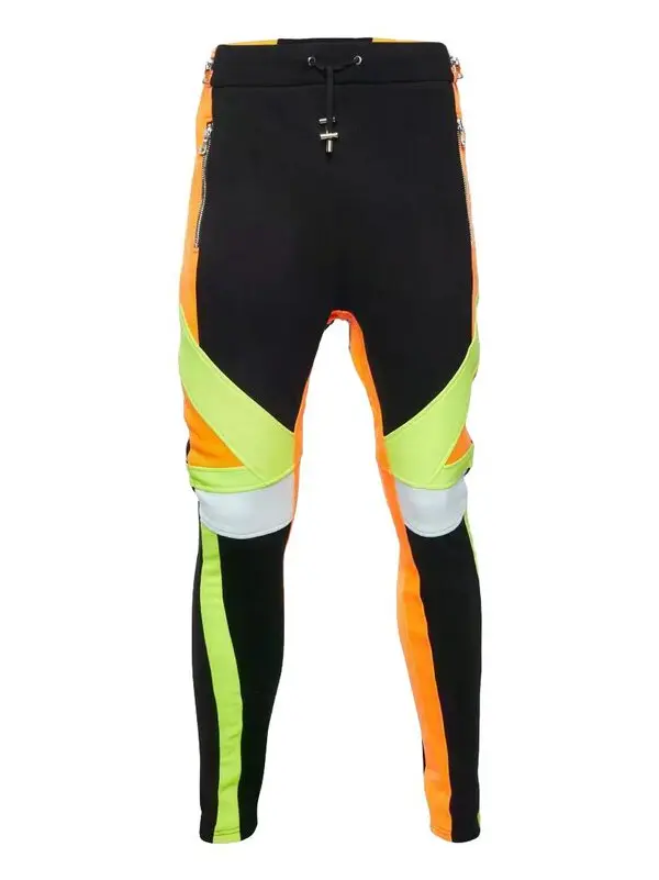 Balmain Colour-block Jersey Track Pants - Black