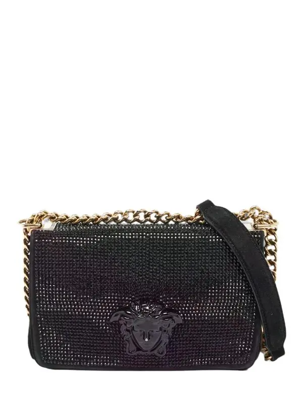 Versace Sultan Medusa Shoulder Bag - Black