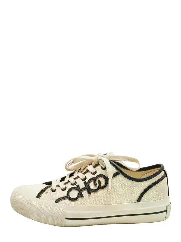 JIMMY CHOO Fenix Lace-up Sneakers - Neutrals
