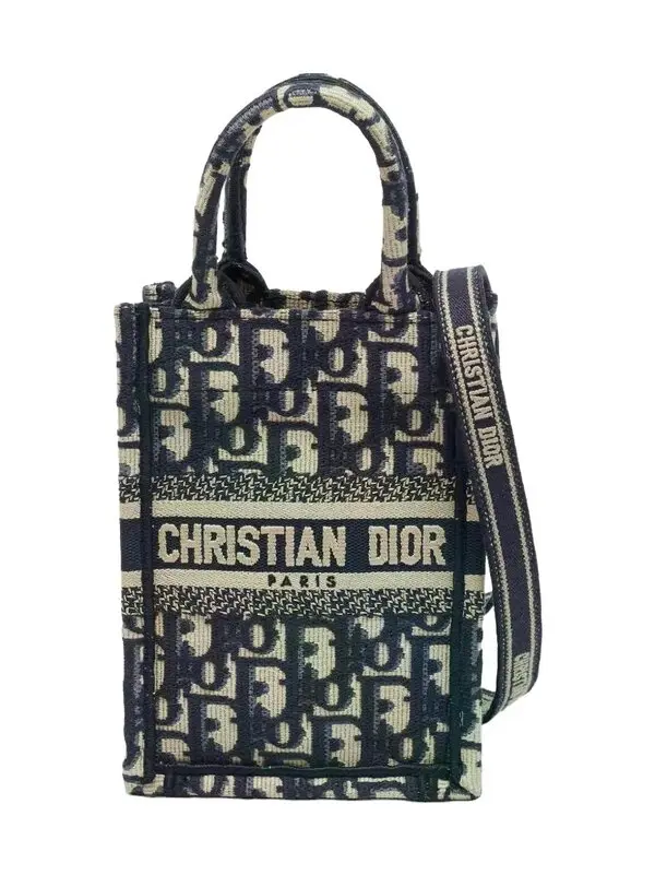 Dior Mini Oblique Tote Bag - Blue
