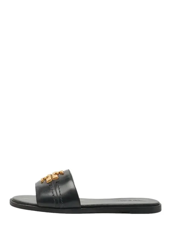 Tory Burch Everly Logo-plaque Sandals - Black