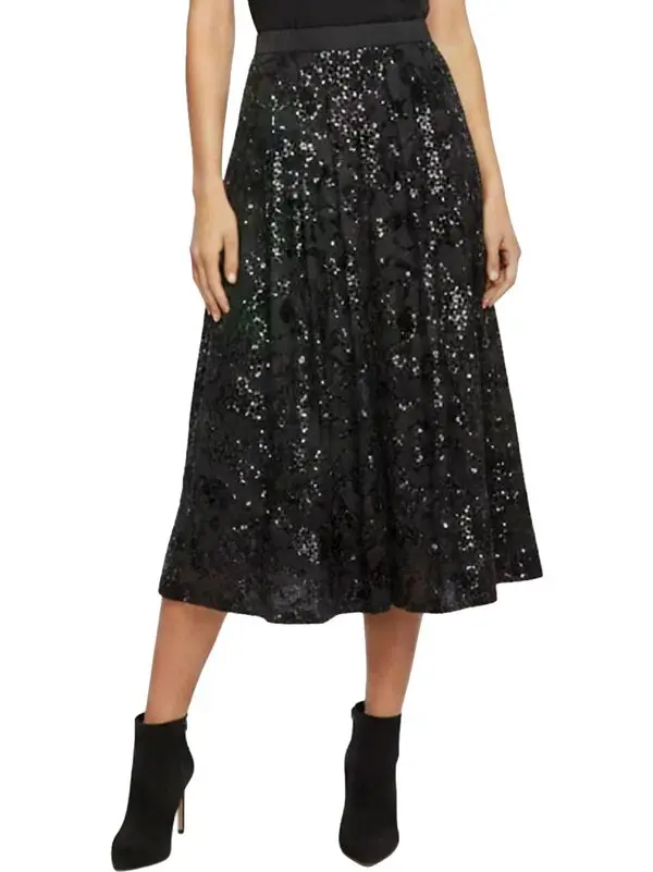 Max Mara A-line Sequin-embellished Midi Skirt - Blue