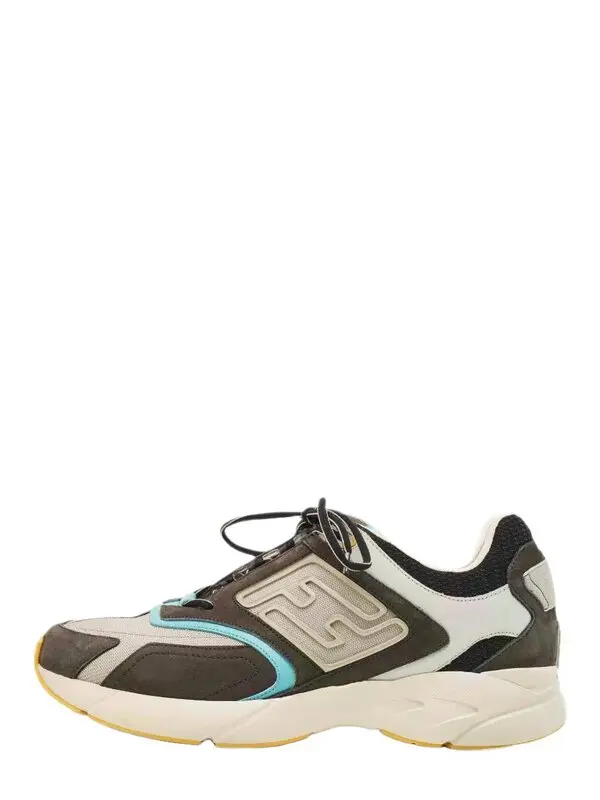 Fendi Ff Chunky Sneakers - Brown