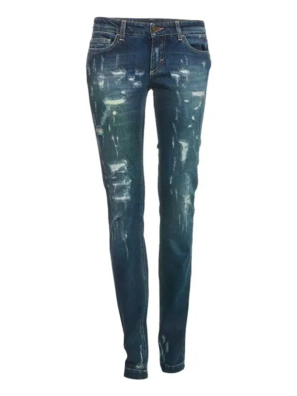 Dolce & Gabbana Distressed Denim Jeans - Blue