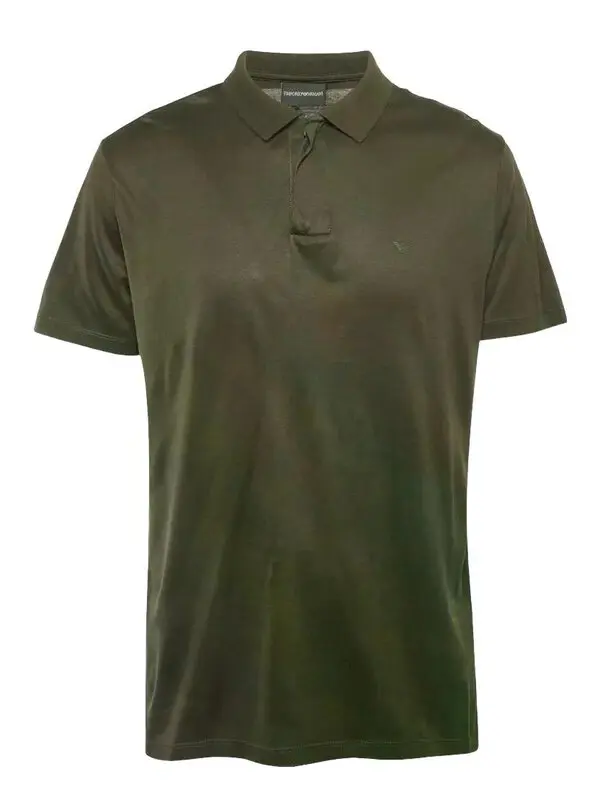 Emporio Armani Zip-up Polo Shirt - Green