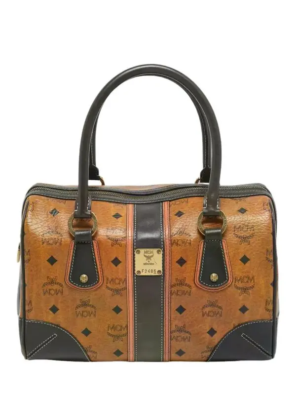 Mcm Boston Heritage Tote Bag - Brown