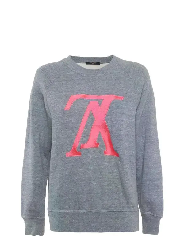 LOUIS VUITTON Logo Embroidered Sweatshirt - Grey