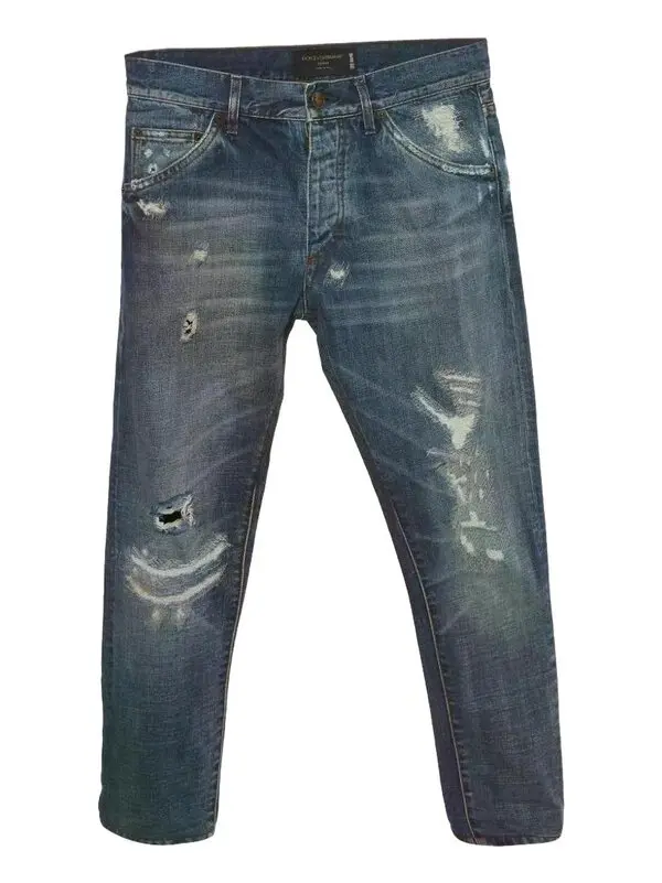 Dolce & Gabbana Belt Loops Jeans - Blue