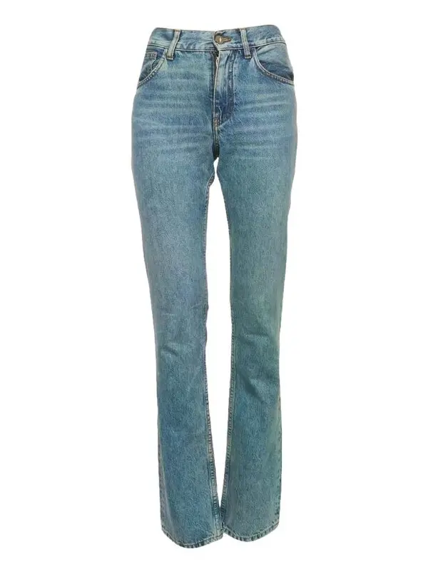 Attico Five-pocket Straight-leg Jeans - Blue