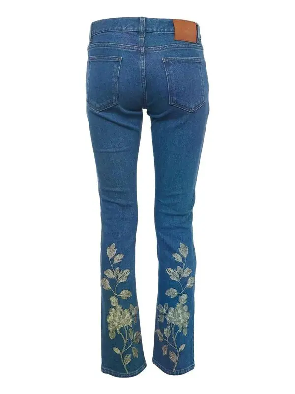 Gucci Embroidered Jeans - Blue