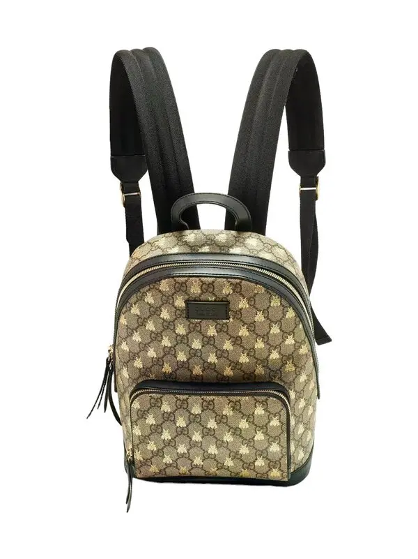 Gucci Day Bees Embroidered Backpack - Neutrals