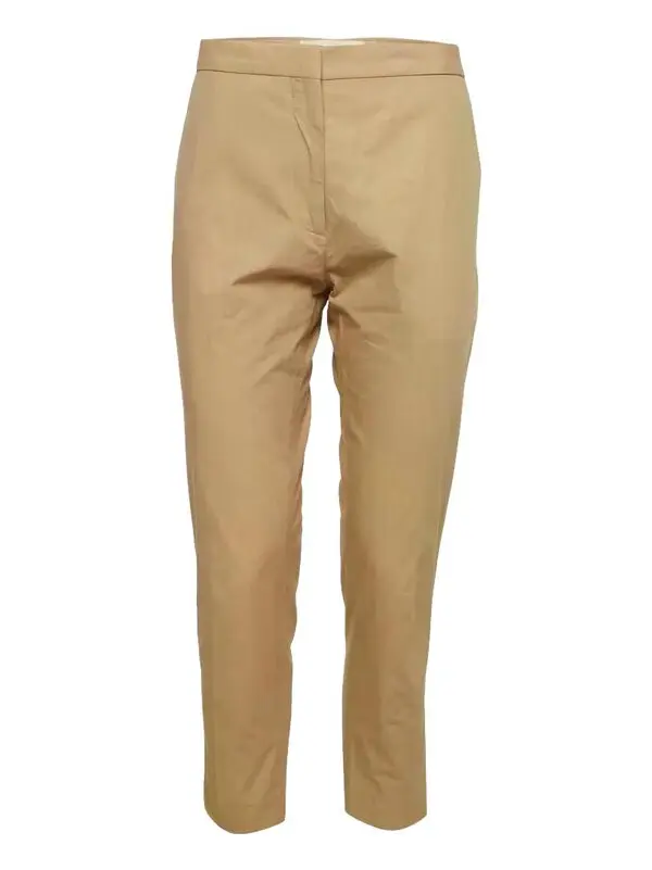 Marni Beige Cotton Slim Fit Trousers - Neutrals