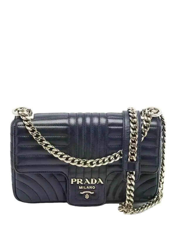 Prada Medium Diagramme Cross-body Bag - Blue