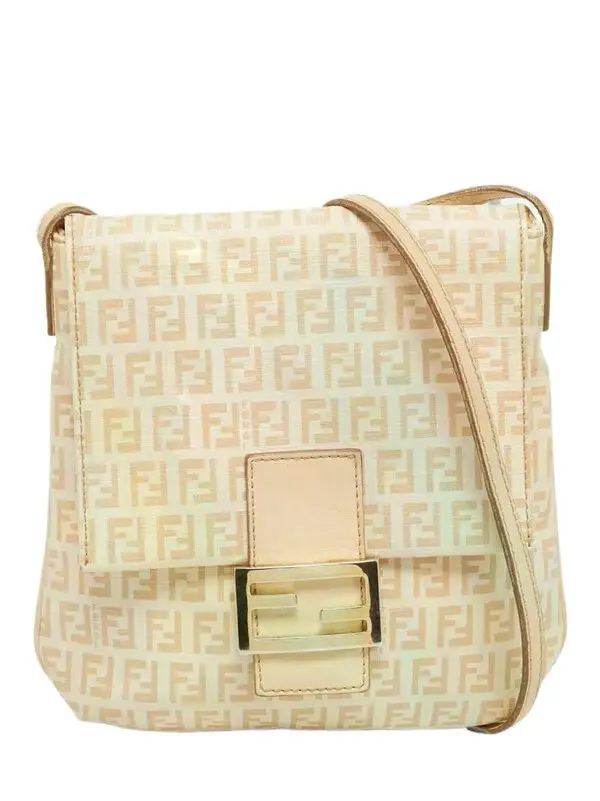 Fendi Zucchino Crossbody Bag - Neutrals
