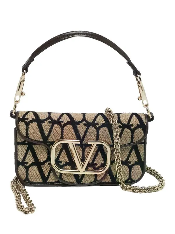 Valentino Garavani Locò Small Iconographe Shoulder Bag - Neutrals
