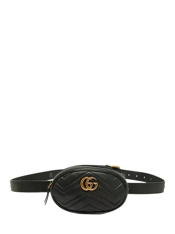 Gucci Gg Marmont Matelassé Belt Bag - Black