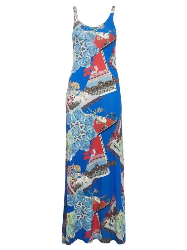 Etro Printed Maxi Dress - Blue