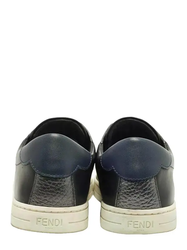 Fendi Rockoclick Scalloped Slip-on Sneakers - Black