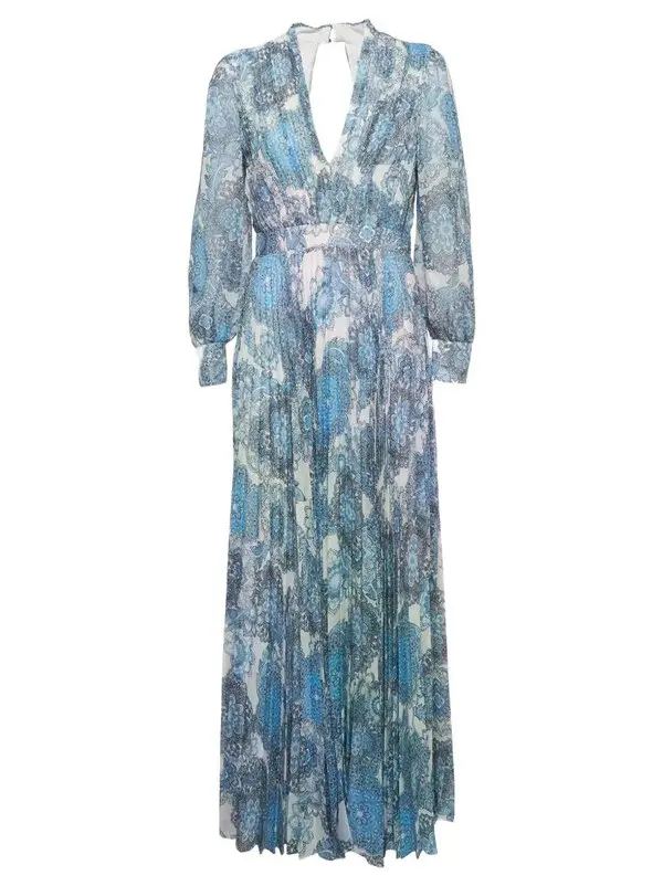 Alice + Olivia Cheney Cut-out Maxi Dress - Blue