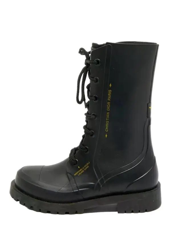 Dior Lace-up Boots - Black