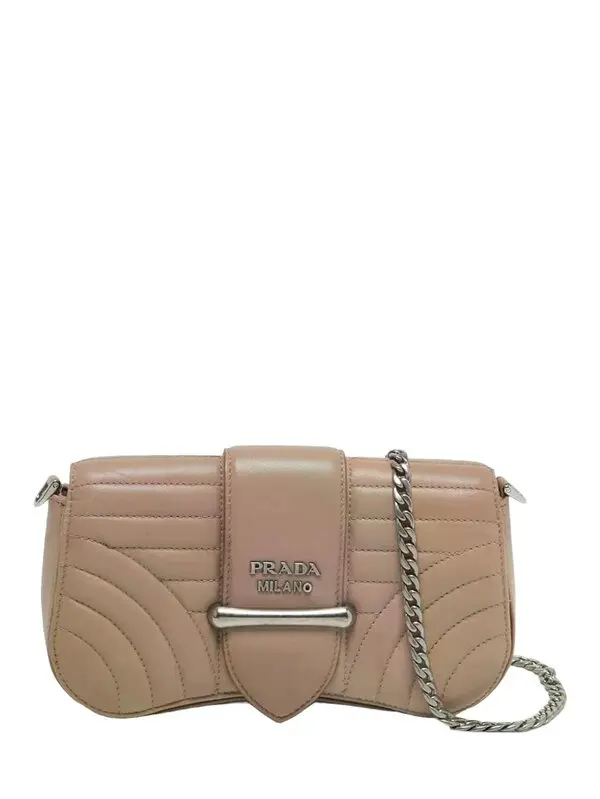 Prada Sidonie Quilted Mini Crossbody Bag - Neutrals
