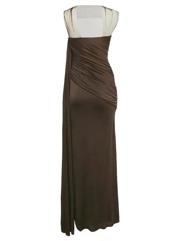 CHATS BY C.DAM Disa Maxi Dress - Brown