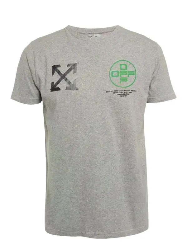 Off-White Logo-print Short-sleeve T-shirt - Grey