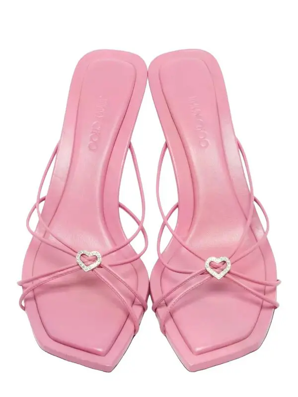 JIMMY CHOO India Leather Sandals - Pink