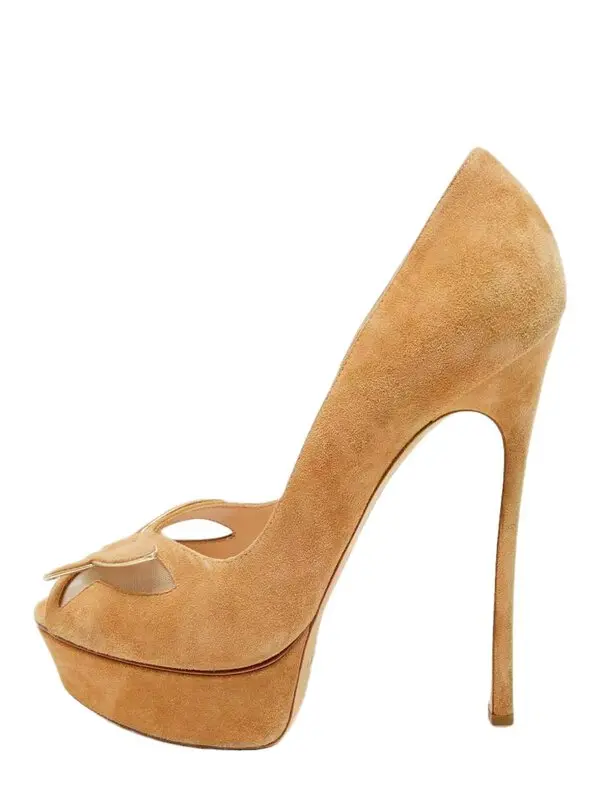 Casadei Butterfly Platform Pumps - Neutrals
