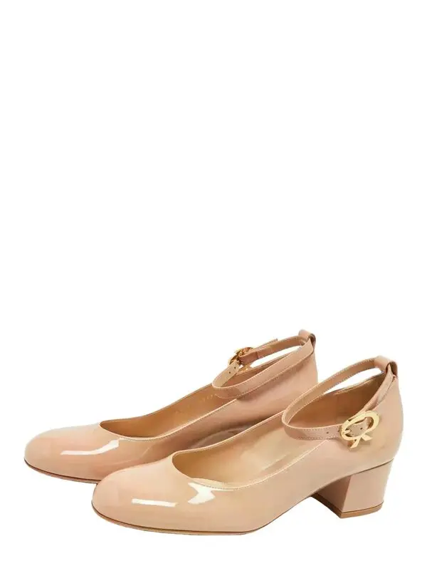 GIANVITO ROSSI Mary Jane Pumps - Neutrals