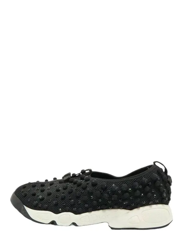 Dior Fusion Crystal-embellished Sneakers - Black