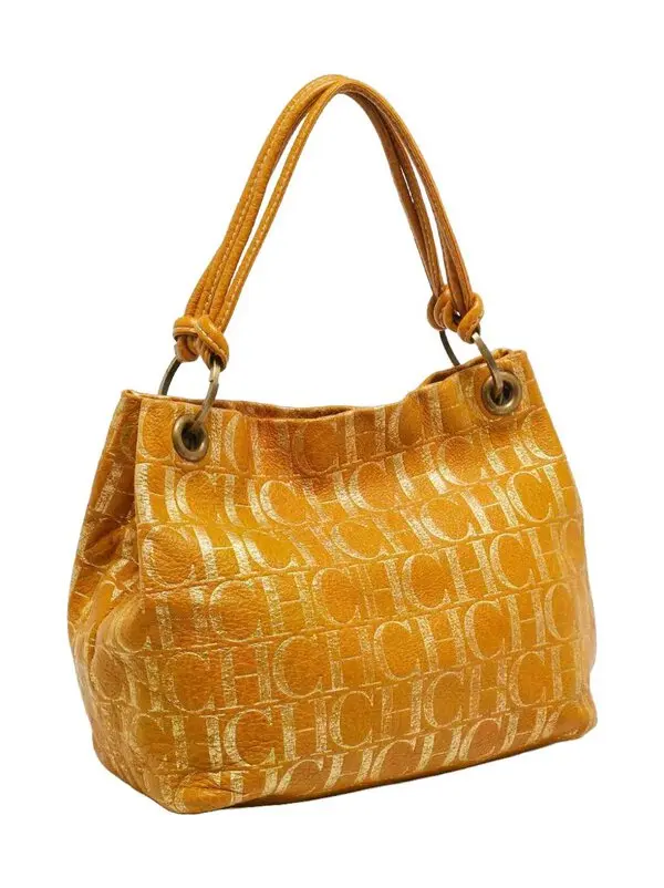 Carolina Herrera Medium Monogram Tote Bag - Orange