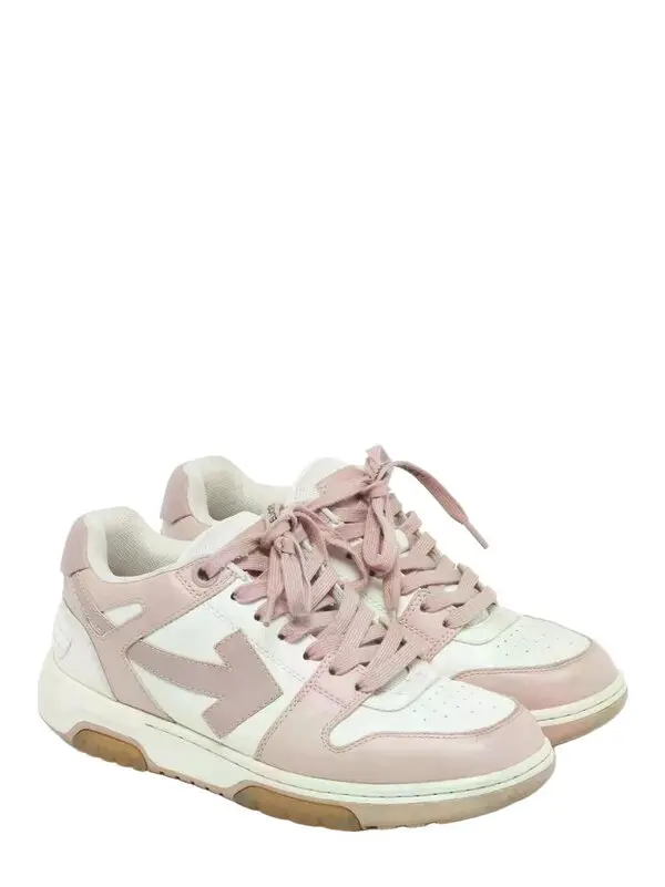 Off-White Out Of Office" Perforated Low-top Sneakers - Neutrals