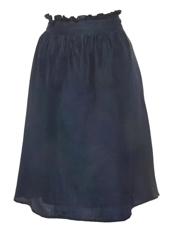Burberry Flared Mini Skirt - Blue