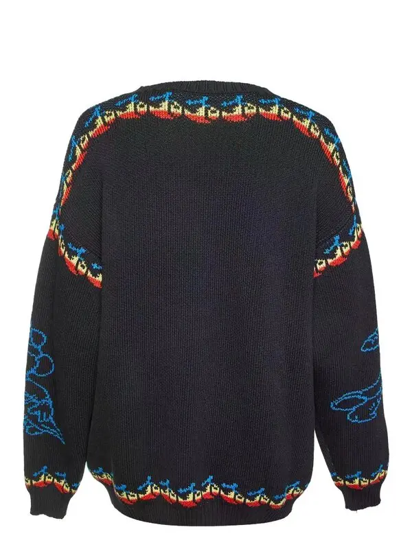 Stella McCartney X Disney Mickey Fantasia Intarsia Jumper - Black