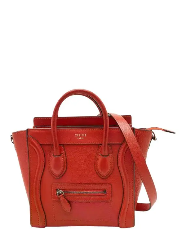 Celine Luggage Nano Tote Bag - Red