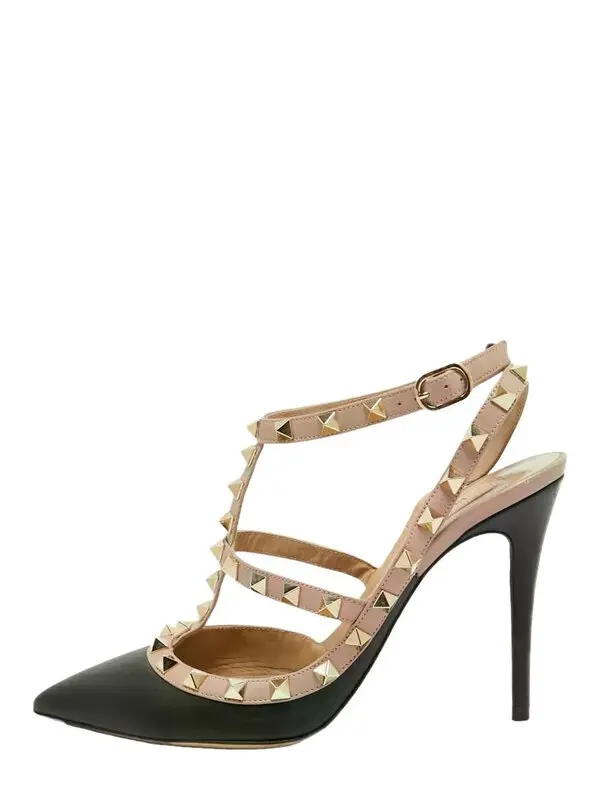 Valentino Garavani Rockstud Ankle-strap Pumps - Black