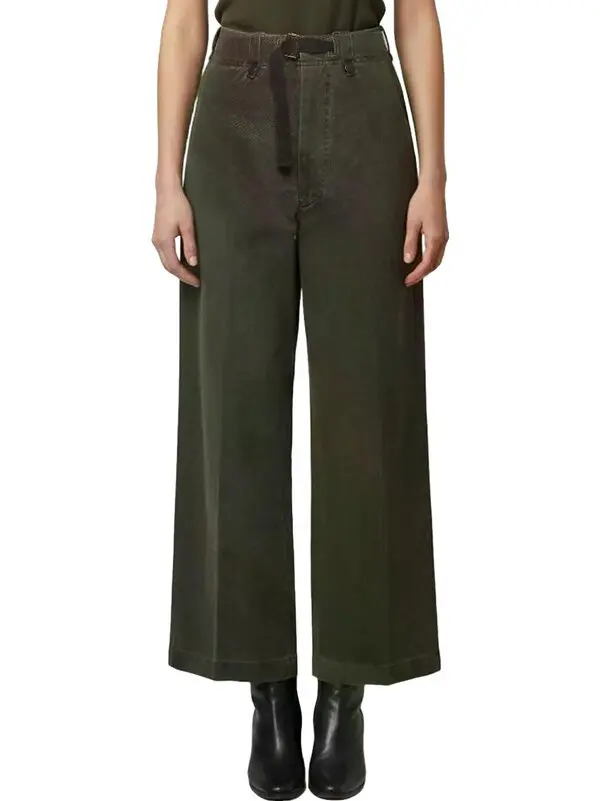 Dries Van Noten Belted Straight-leg Jeans - Grey